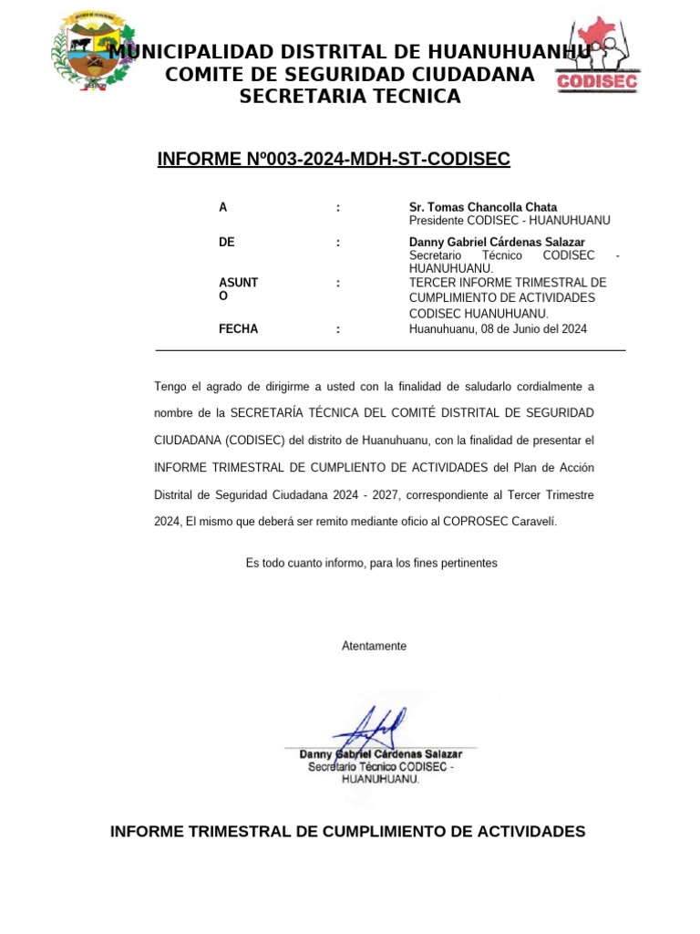 III Trimestre Itca Codisec | PDF | La violencia contra las mujeres | Acoso sexual