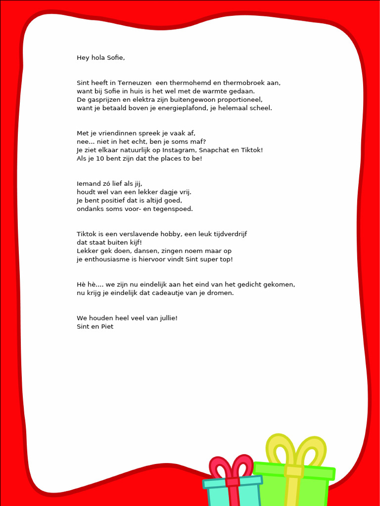 Gedicht Sofie | PDF