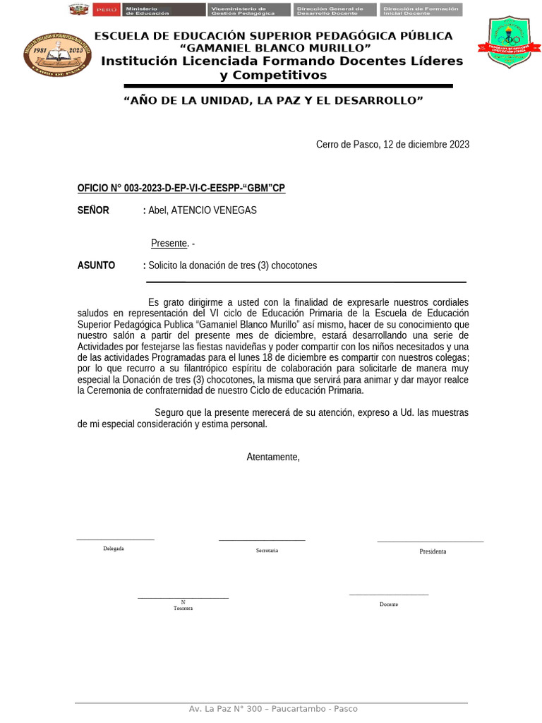 Oficio 2 | PDF