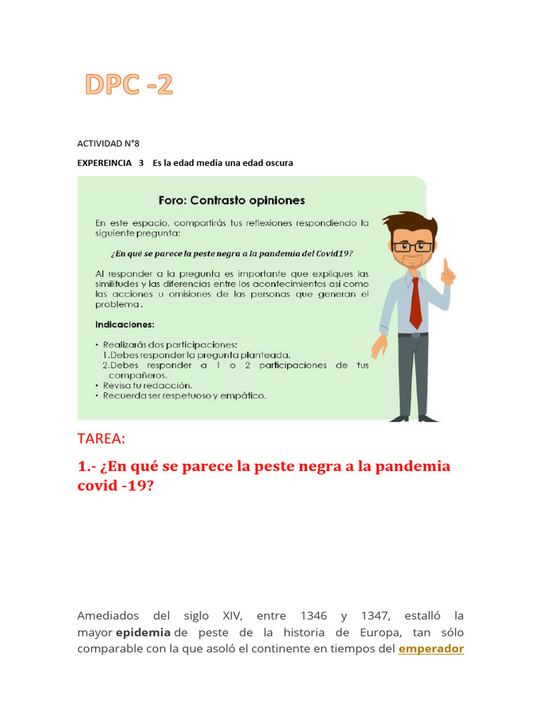 Actividad N 8 Dpc 2 Pdf Epidemiología Medicina Clinica