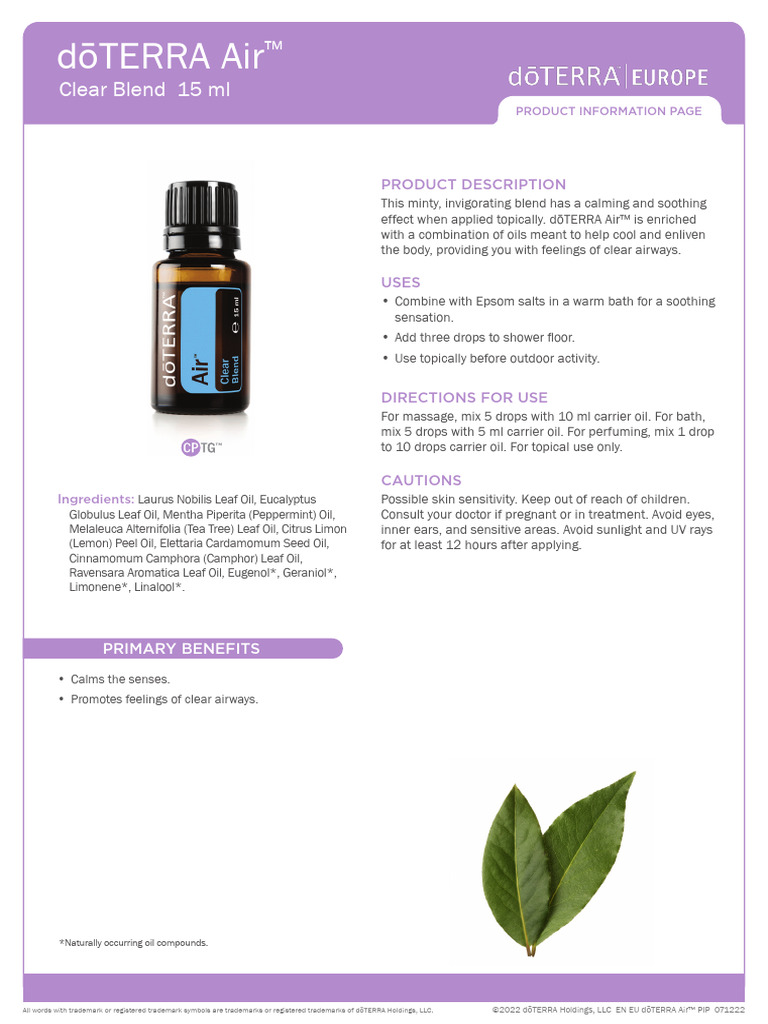 doterra-air-oil | PDF