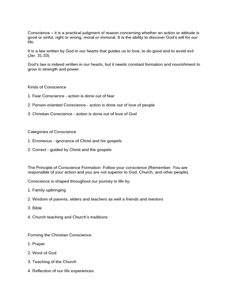 Religious Subject | PDF | Conscience | Ten Commandments