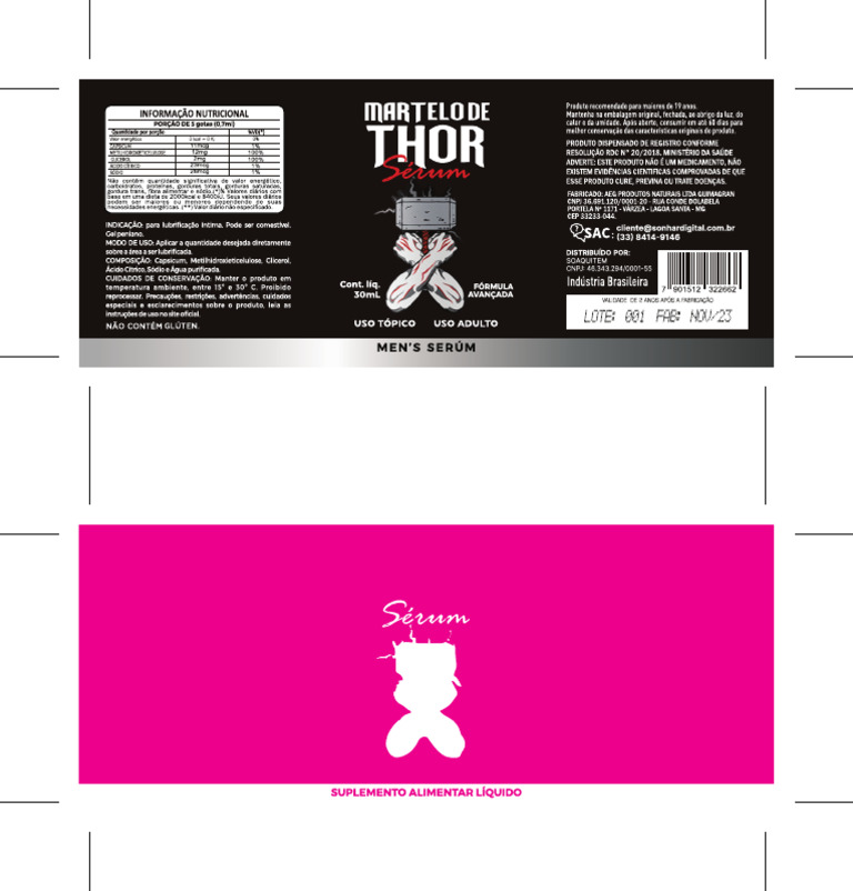 Composição Serum de Thor PDF | PDF