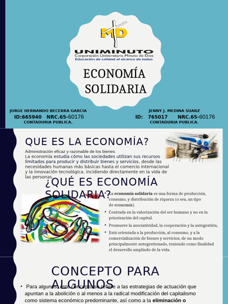 Exposicion Economia Solidaria | PDF | Cooperativa | Economias