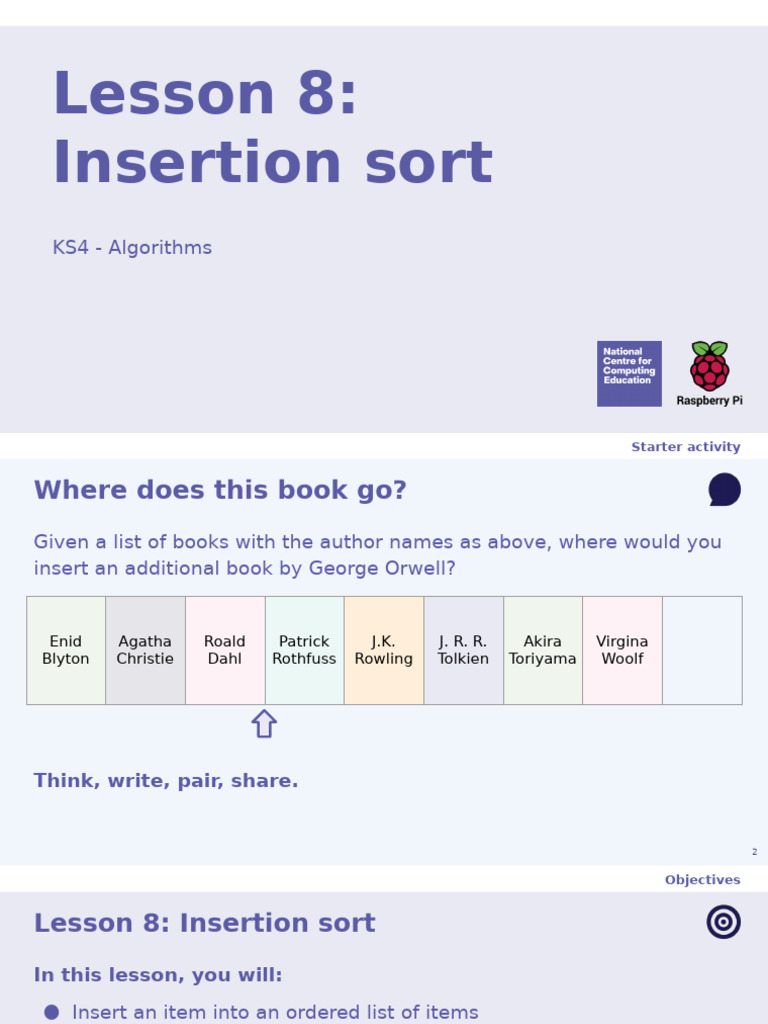 L8 Slides - Algorithms - KS4 | PDF | Applied Mathematics | Theoretical Computer Science