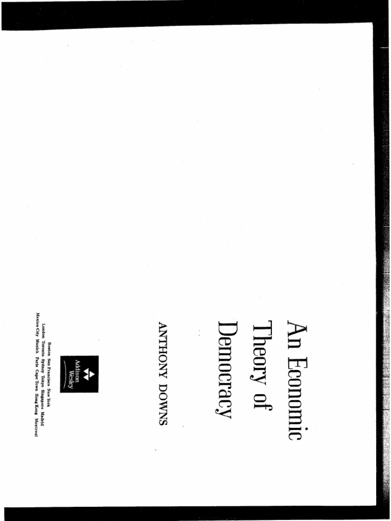 Downs - Economic Theory of Democracy CH 8-1. GSM | PDF