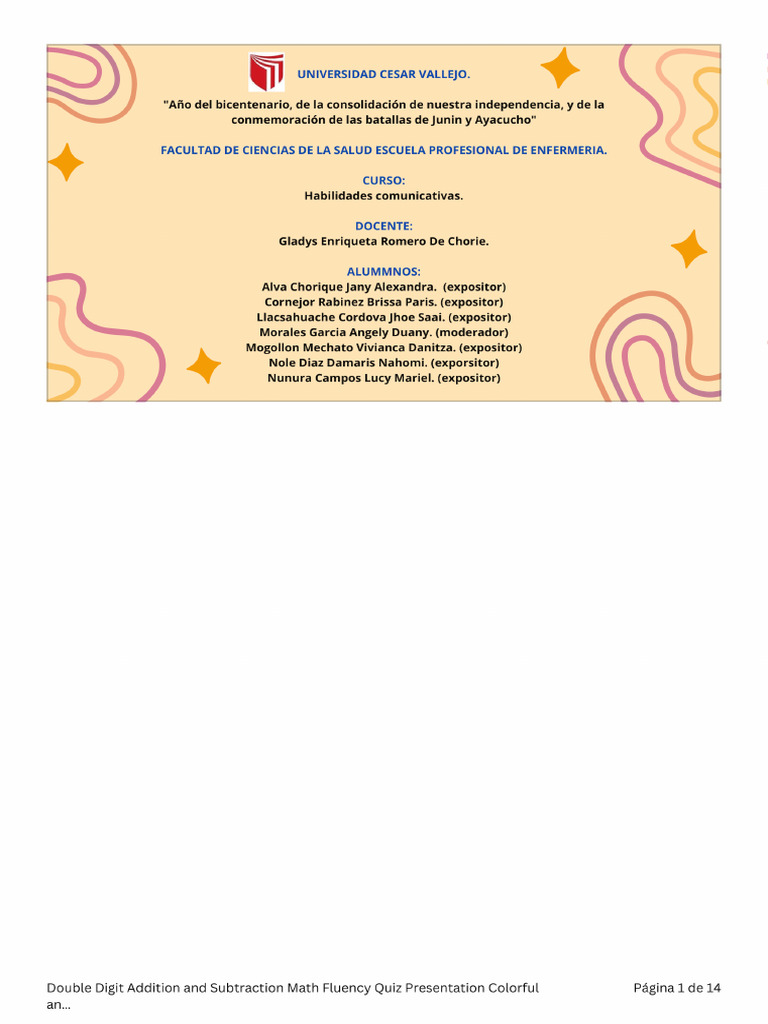 Double Digit Addition and Subtraction Math Fluency Quiz Presentation ...