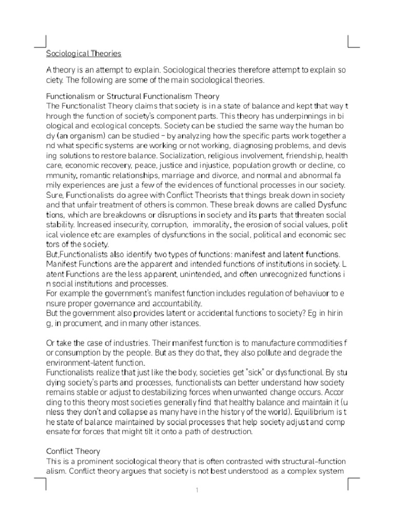 Sociological Theories - Phoenix | PDF