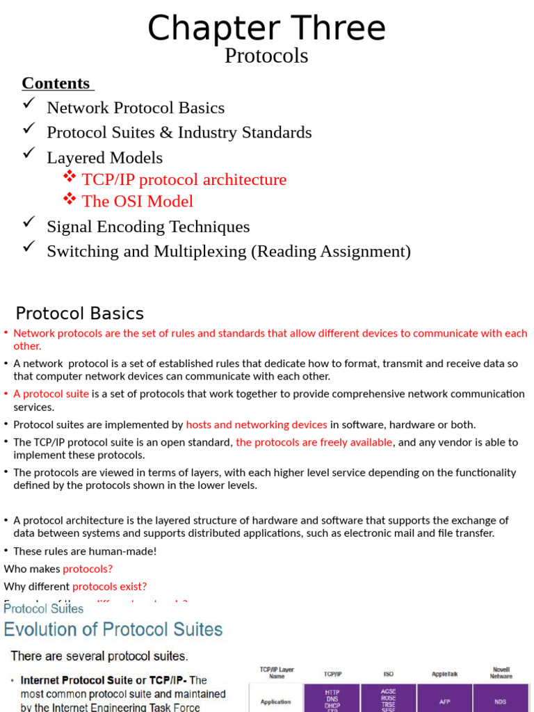 Chapter 3 | PDF | Osi Model | Internet Protocol Suite