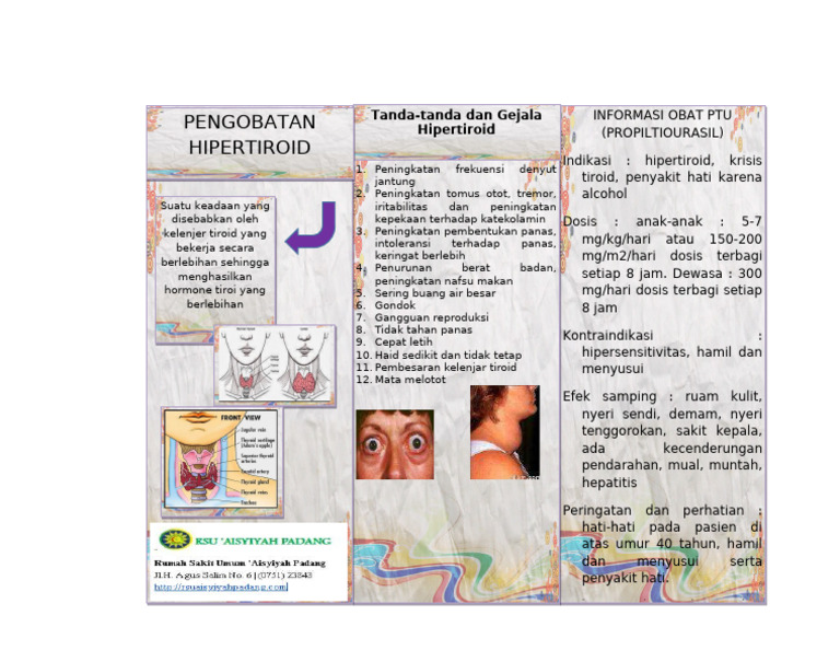 Brosur Hipertiroid | PDF