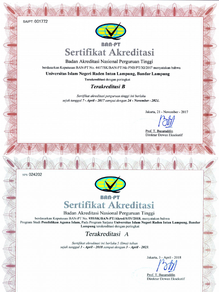 Akreditasi Uin & Pai | PDF