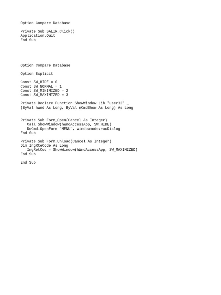 Para Navegar Solo Con Formularios Access | PDF | Computers