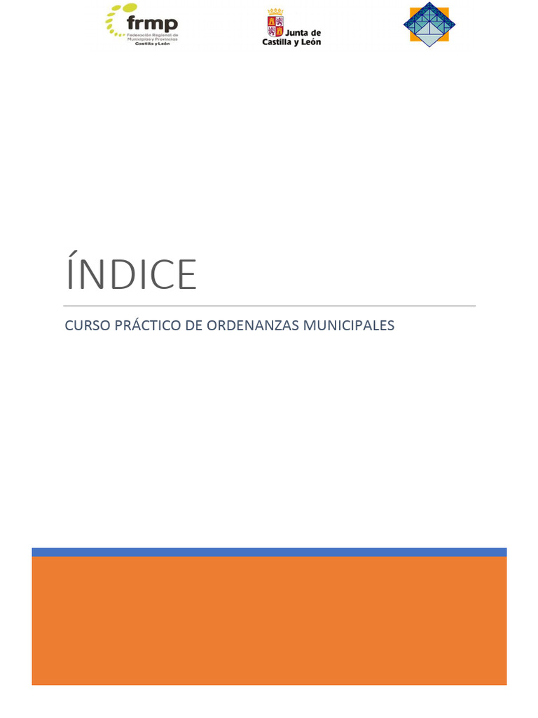 Curso sobre Ordenanzas Municipales | PDF | Regulación | Gobierno