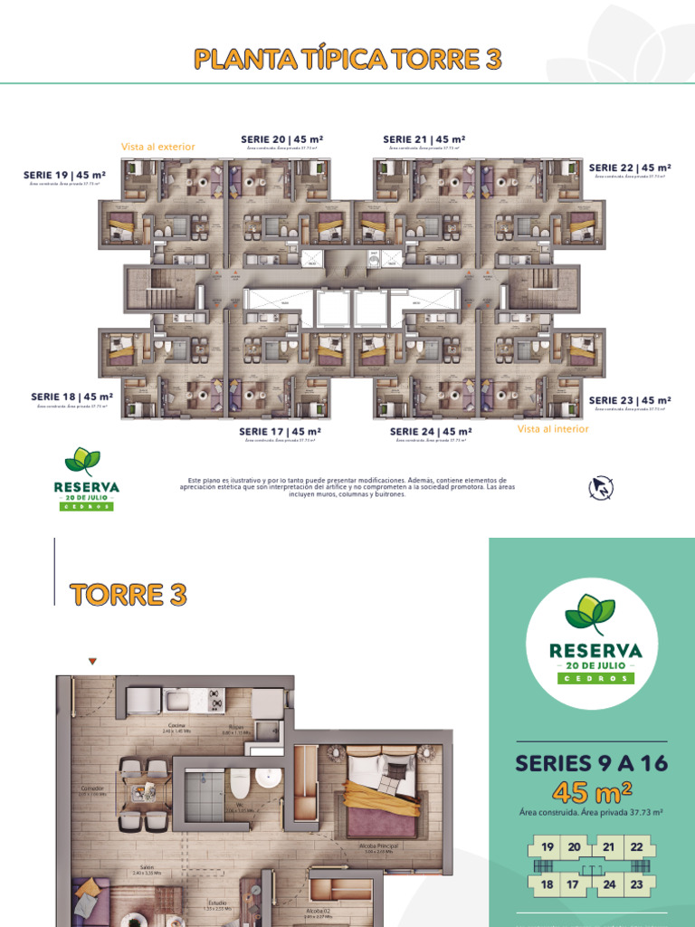 Planos Torre 3 20 de Julio | PDF