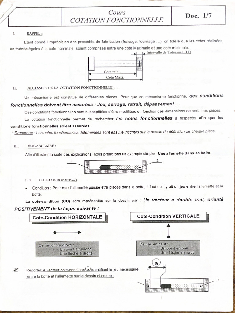 Cotation Fonctionnelle | PDF
