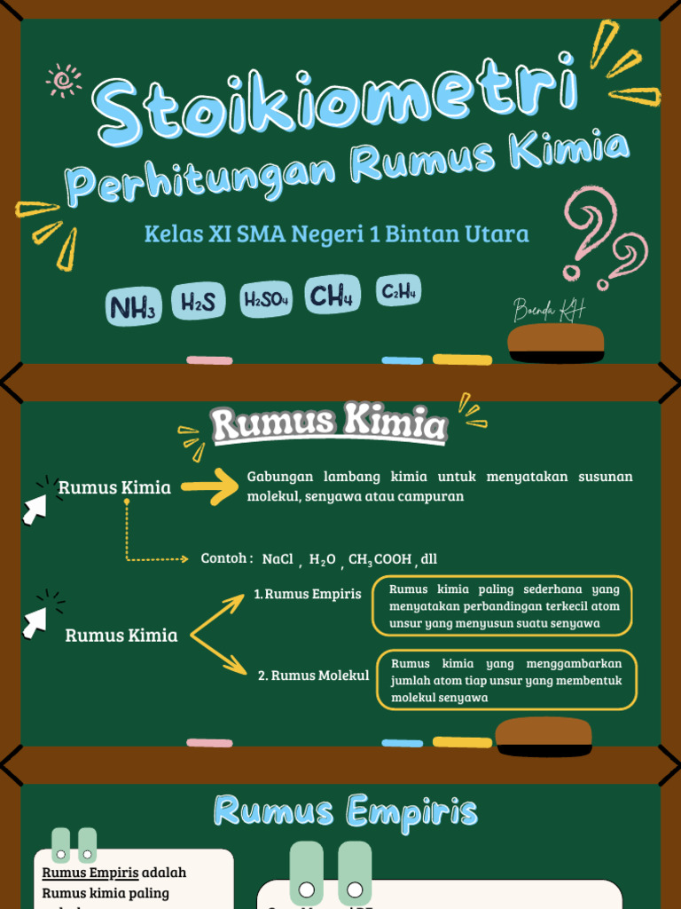 Stoikiometri Rumus Kimia | PDF