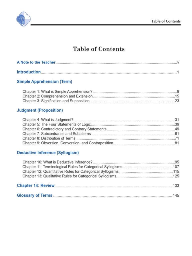 Traditional Logic I Student Book Sample | PDF | Argument | Logic