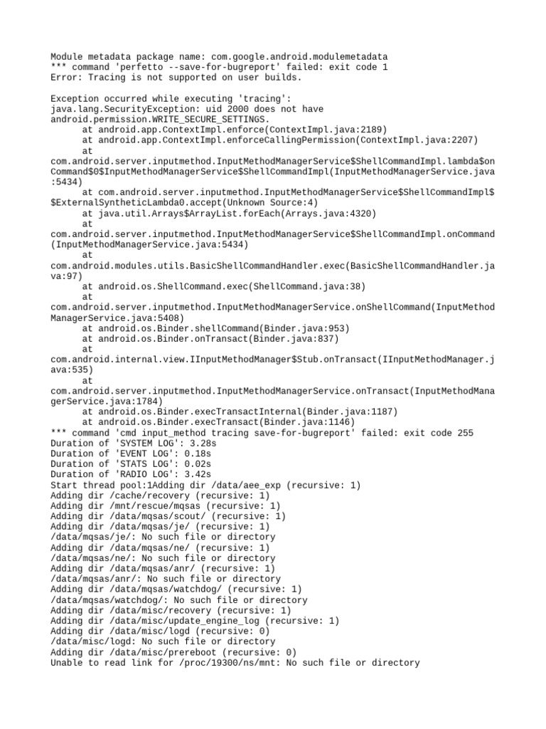 Bugreport Maltose - Global SP1A.210812.016 2023 02 04 11 52 14 Dumpstate - Log 19148 | PDF ...