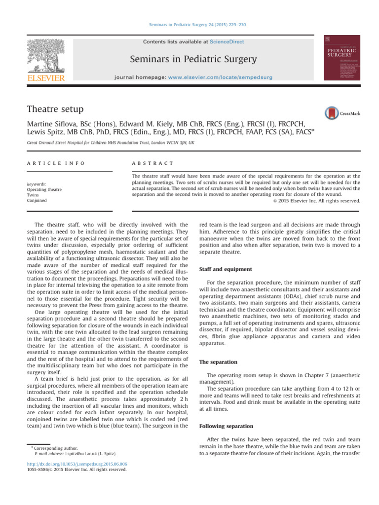 Theatre Setup | PDF | Surgery | Operating Theater
