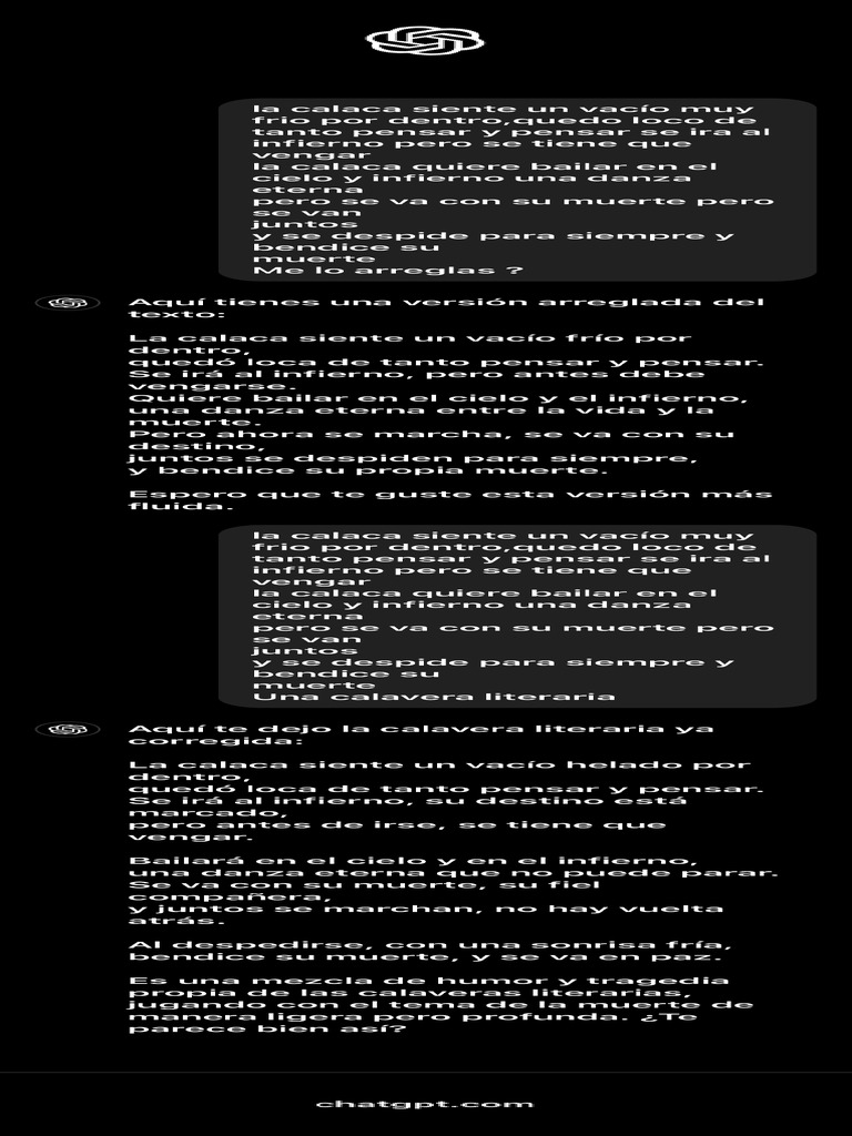 La Calaca y Su Muerte | PDF