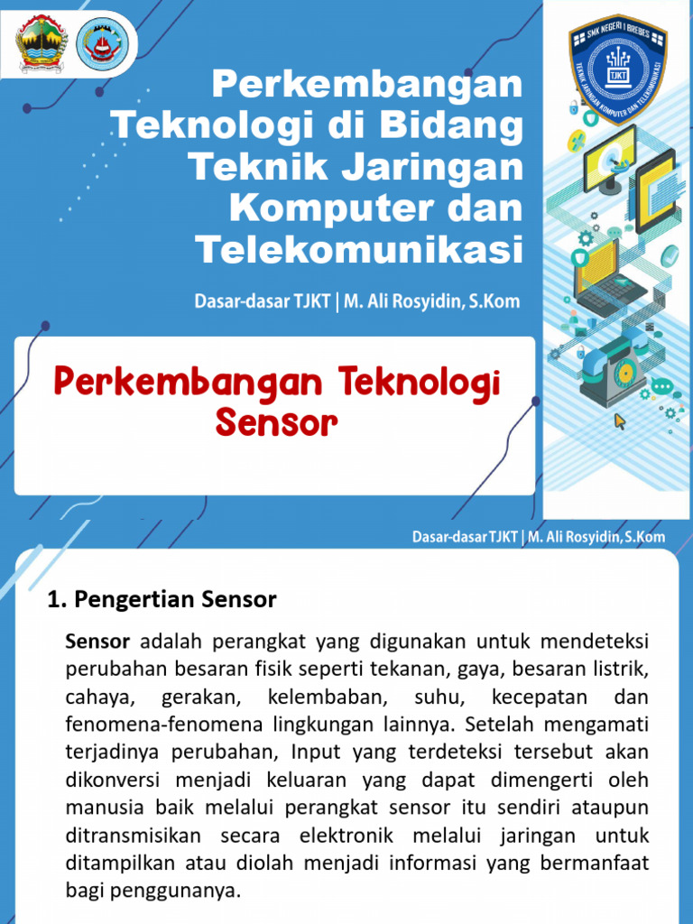 Perkembangan Teknologi TJKT Perkembangan Teknologi Sensor | PDF