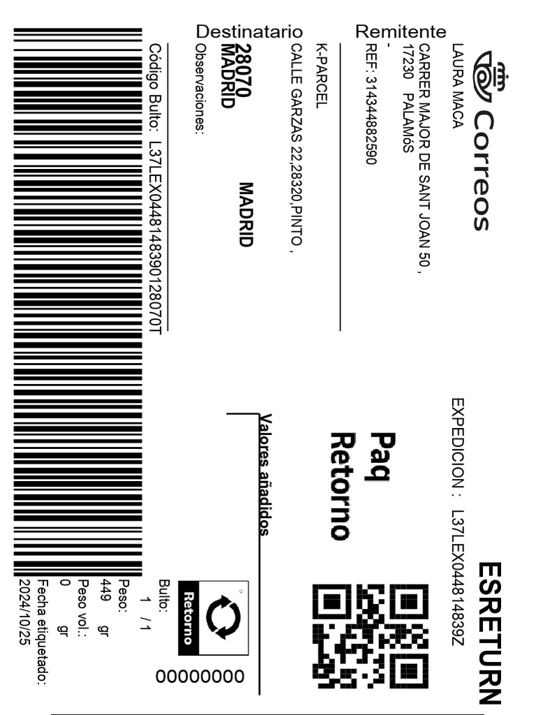 Returnlabel 314344882590 | PDF