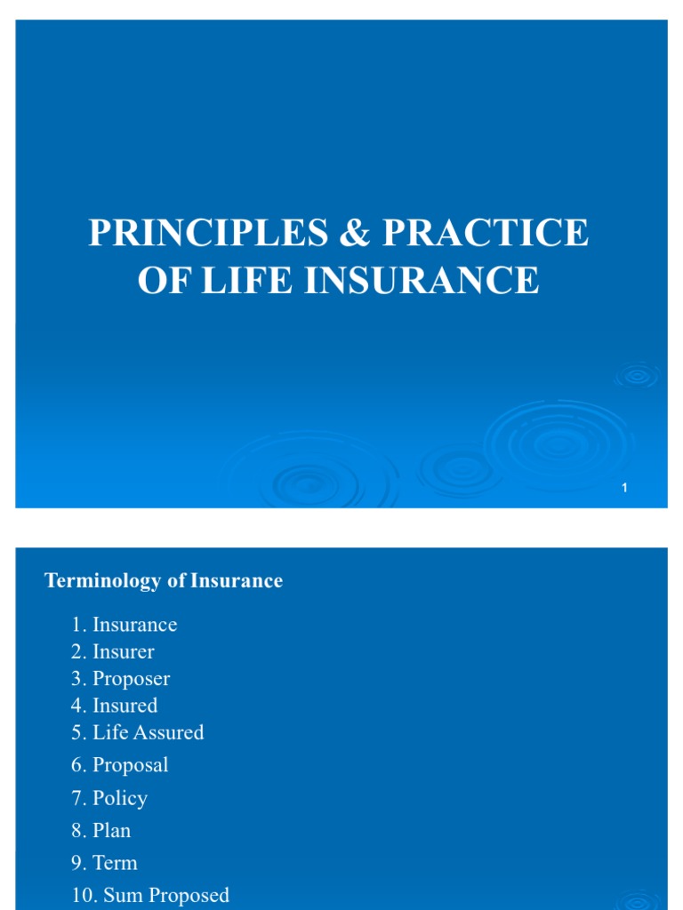 Principles & Practice of Life Revised) | PDF | Insurance | Assignment (Law)