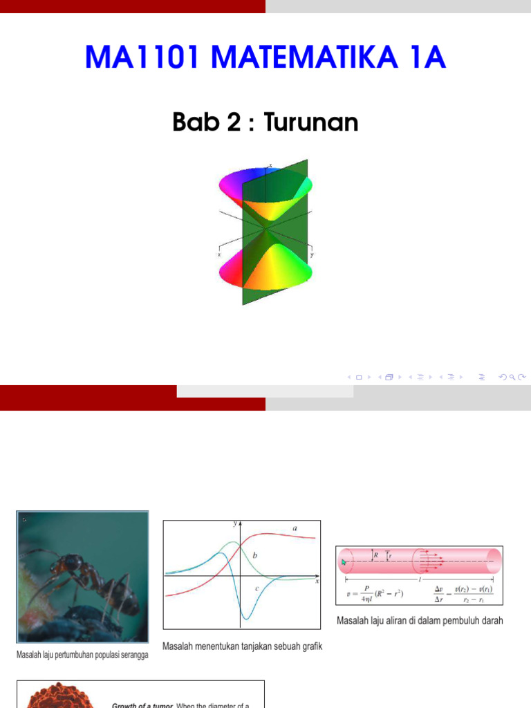 MA1101 Matematika 1A Bab 02-Turunan | PDF
