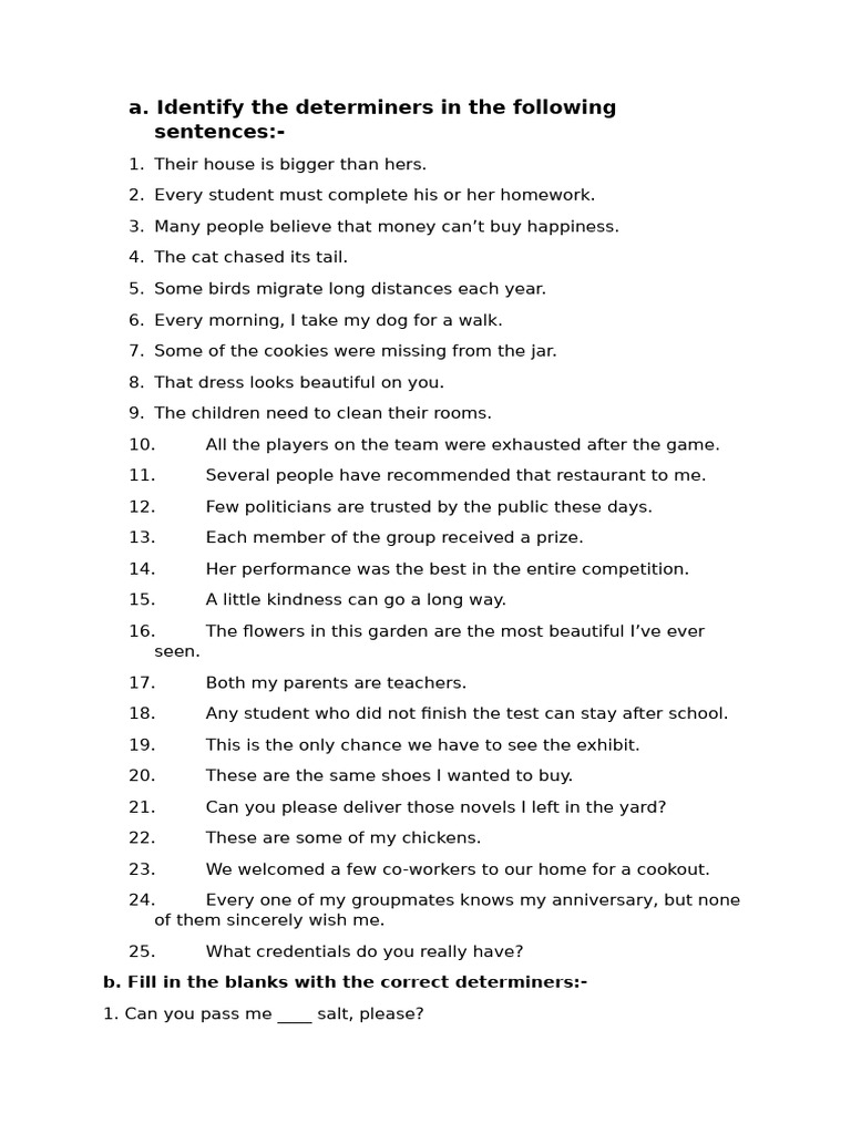 Determiners Pdf