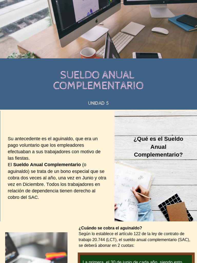 Sueldo Anual Complementario | PDF | Salario | Economias