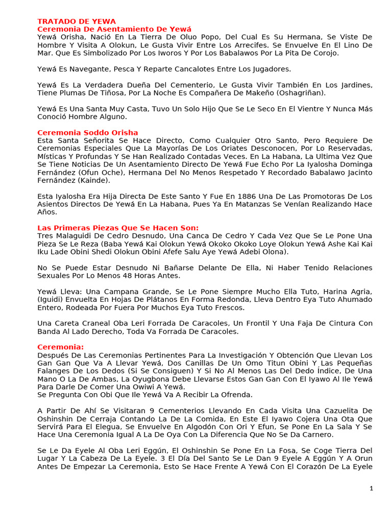 Tratado de Yewa | PDF | Religión étnica