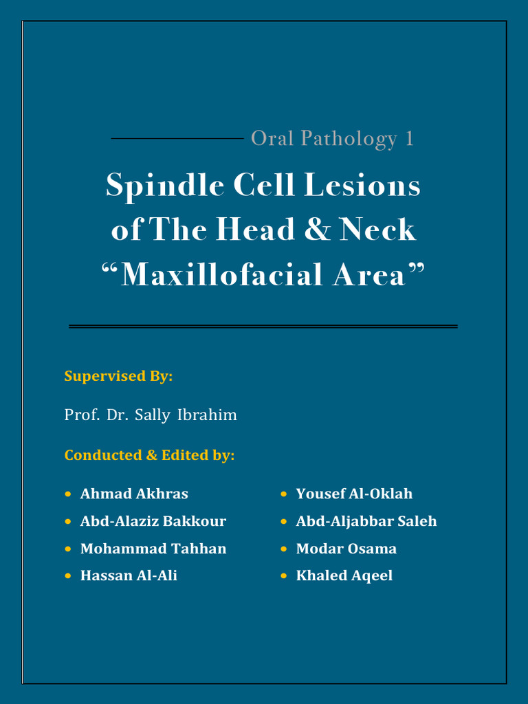 Spindle Cell Lesions of The Head & Neck-1 | PDF | Neoplasms | Metastasis