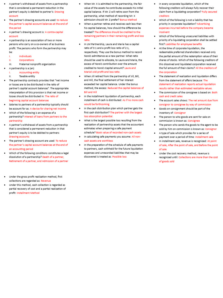 AST FINALS Complete | PDF | Partnership | Book Value