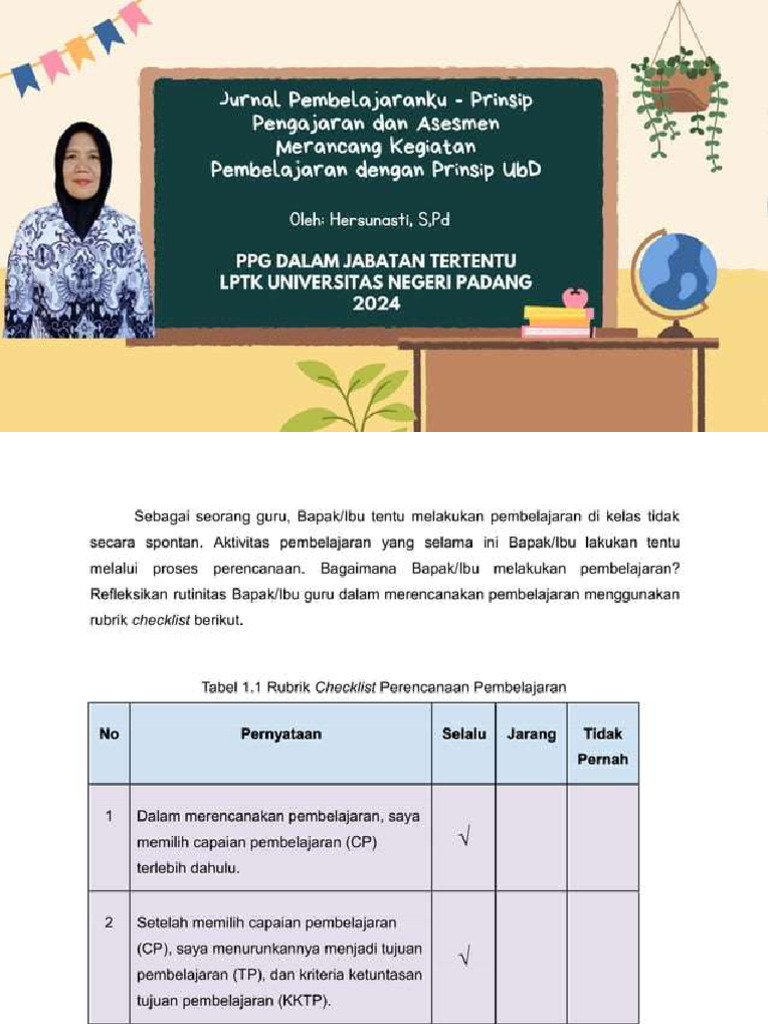 Contoh Jurnal Ubd | PDF