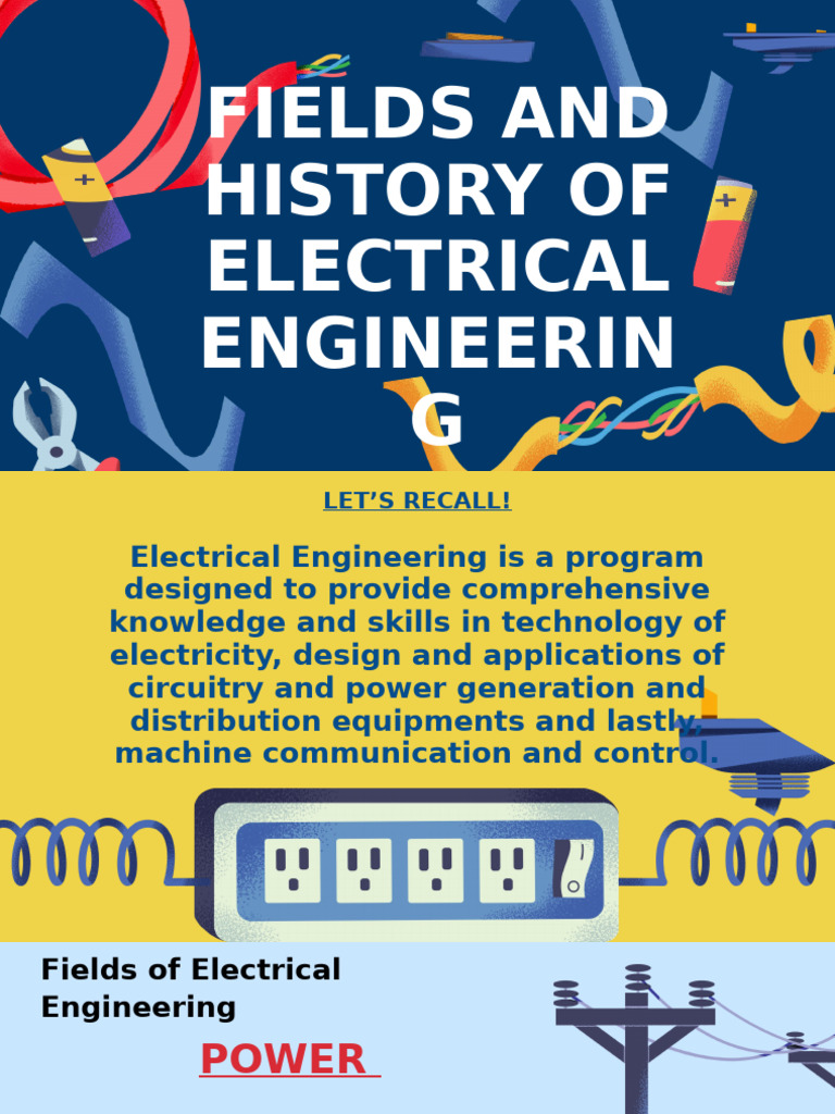 History and Fields of Electrical Engineering | PDF | Electronic ...