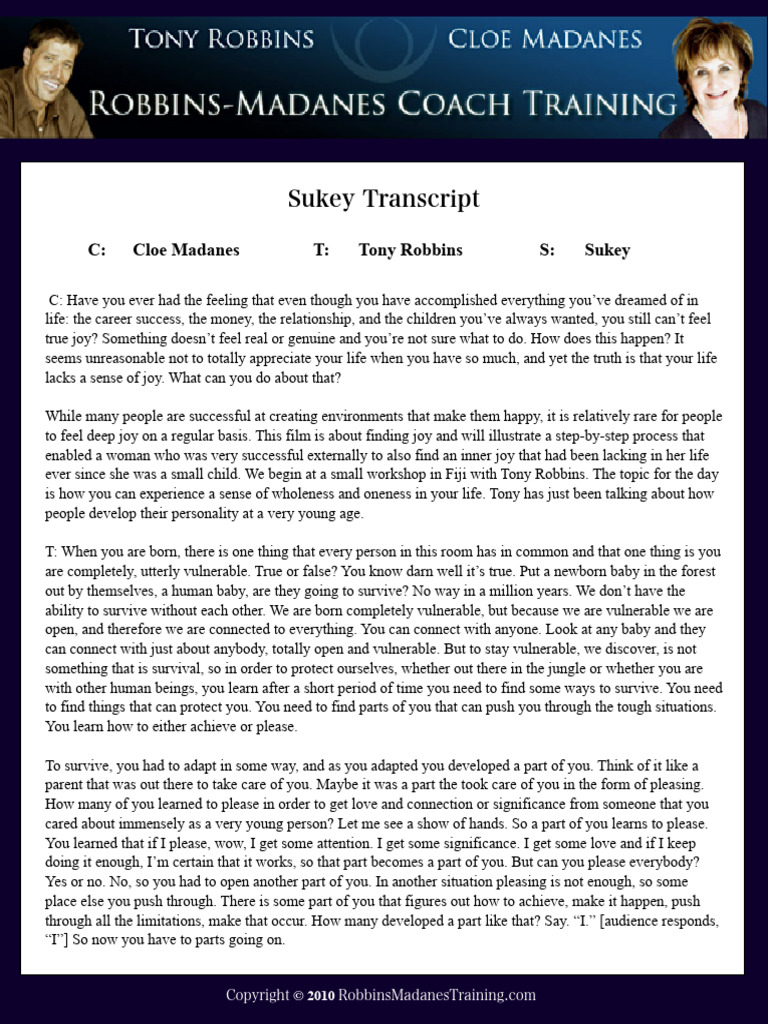 RMT FilmTranscript SukeyFilm | PDF | Laughter | Psychology