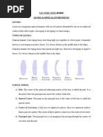 Lens Sign Conventions Explained | PDF | Optics | Light
