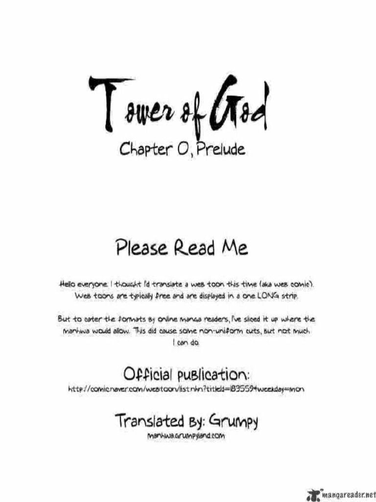 Tower of God - Chapter 1 @manga - LightN | PDF