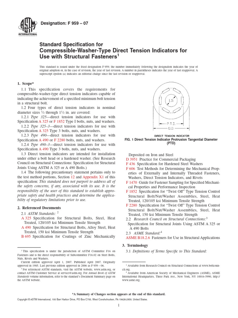 F959 | PDF | Screw | Materials