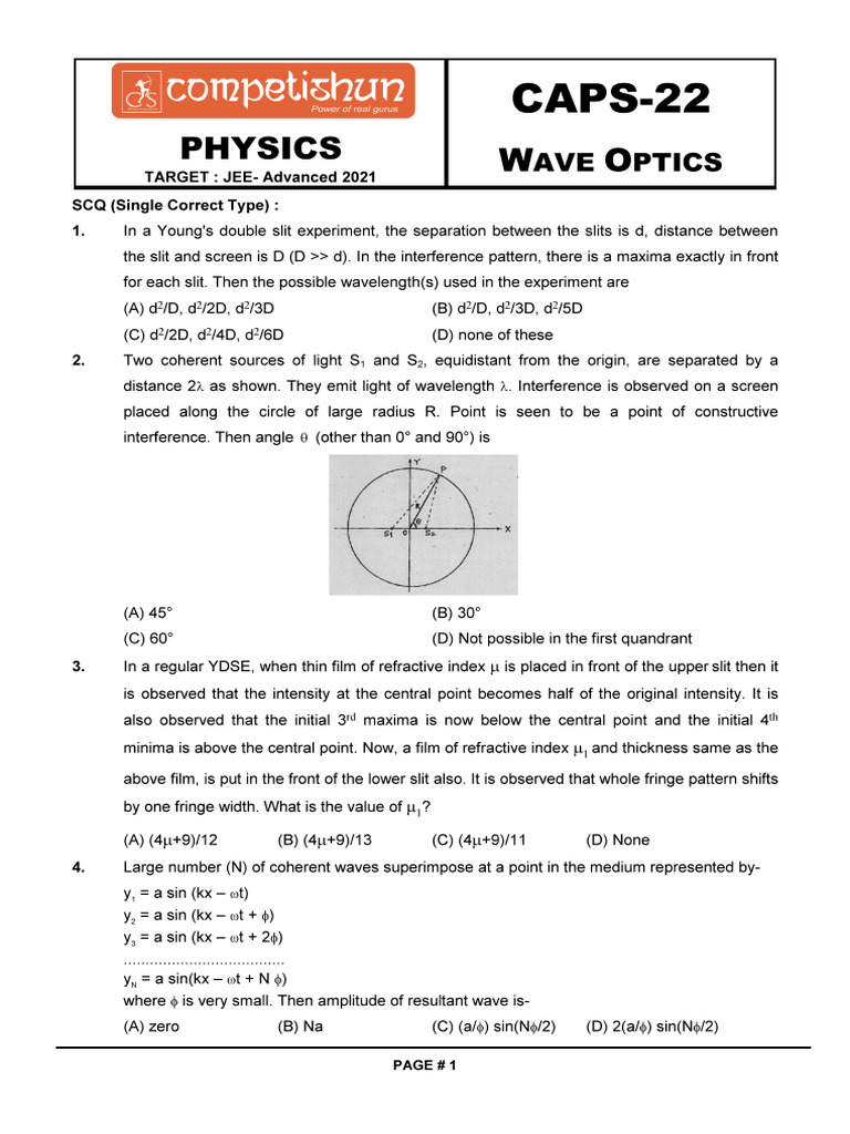 Physics CAPS-22 | PDF
