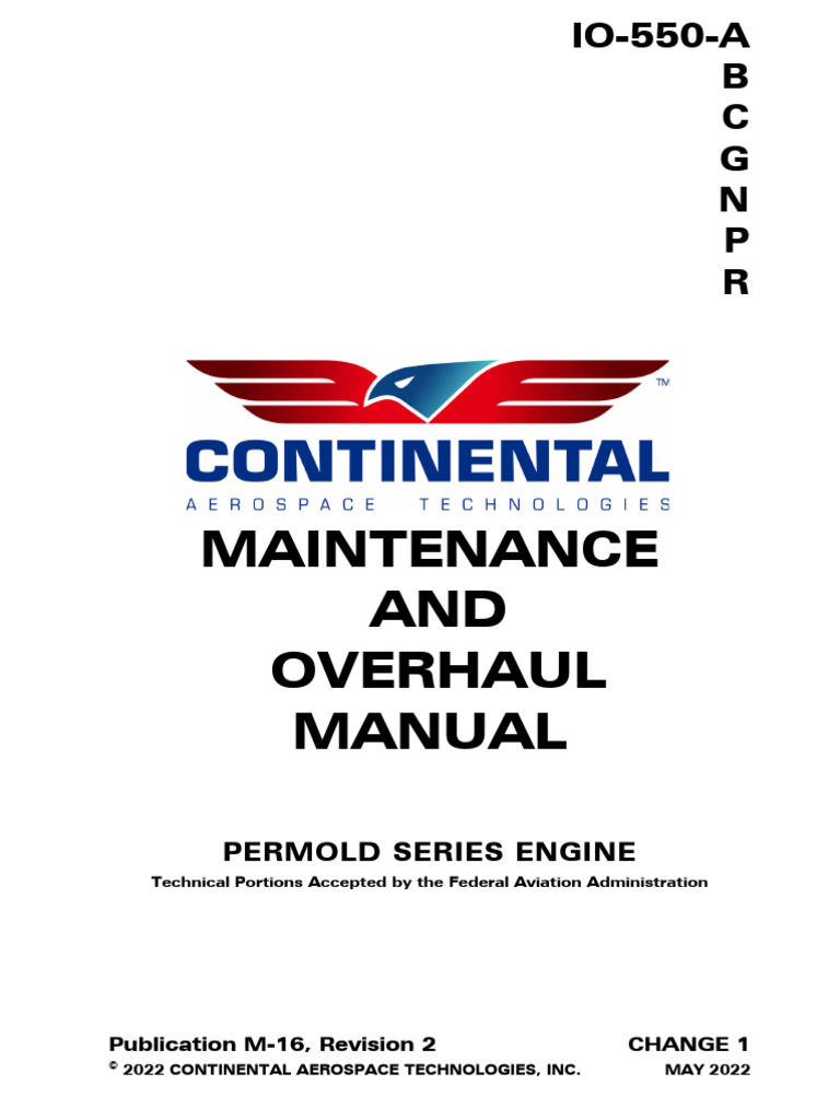 Maintenance and Overhaul Manual | PDF | Engine Technology | Engines