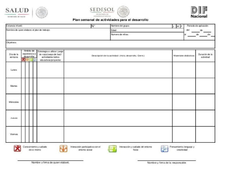 Plan Semanal de Dif | PDF