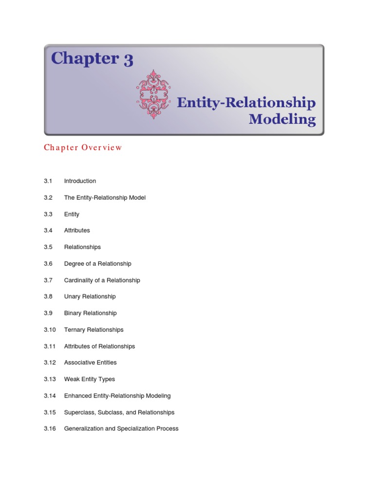 Chapter03 Entity Relationship Modeling Pdf Inheritance Object Oriented Programming 9152