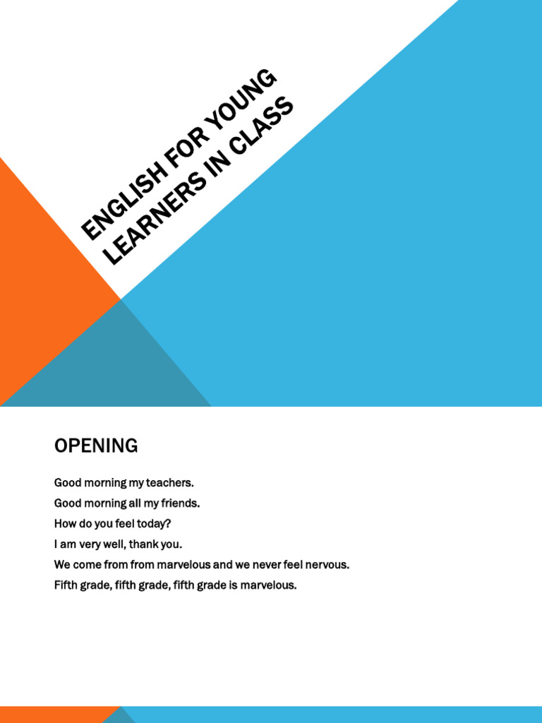 Simple Classroom Instructions | PDF