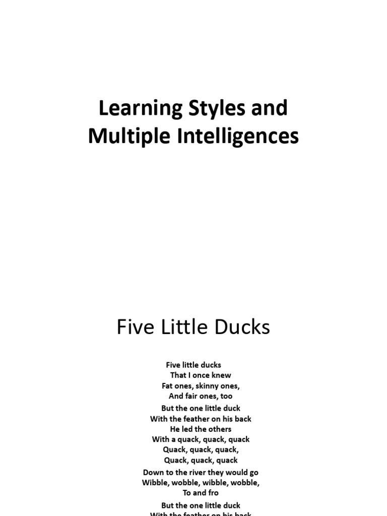 Learning Styles and MI | PDF | Cognitive Science | Human Communication