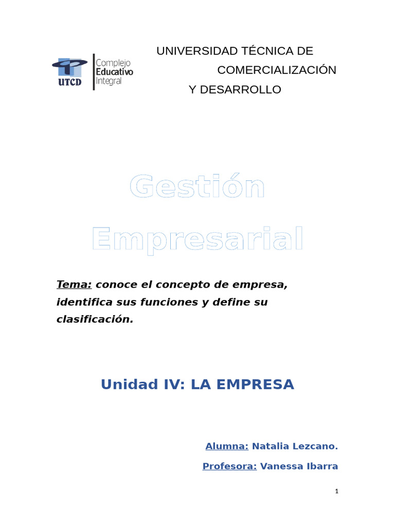 Natalia Lezcano | PDF | Business | Sociedad