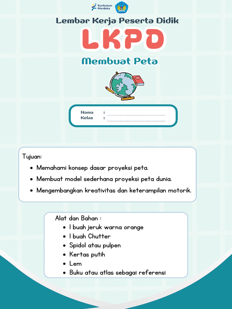 LKPD Membuat Peta Geo Kls 10 | PDF | Metode & Bahan Ajar