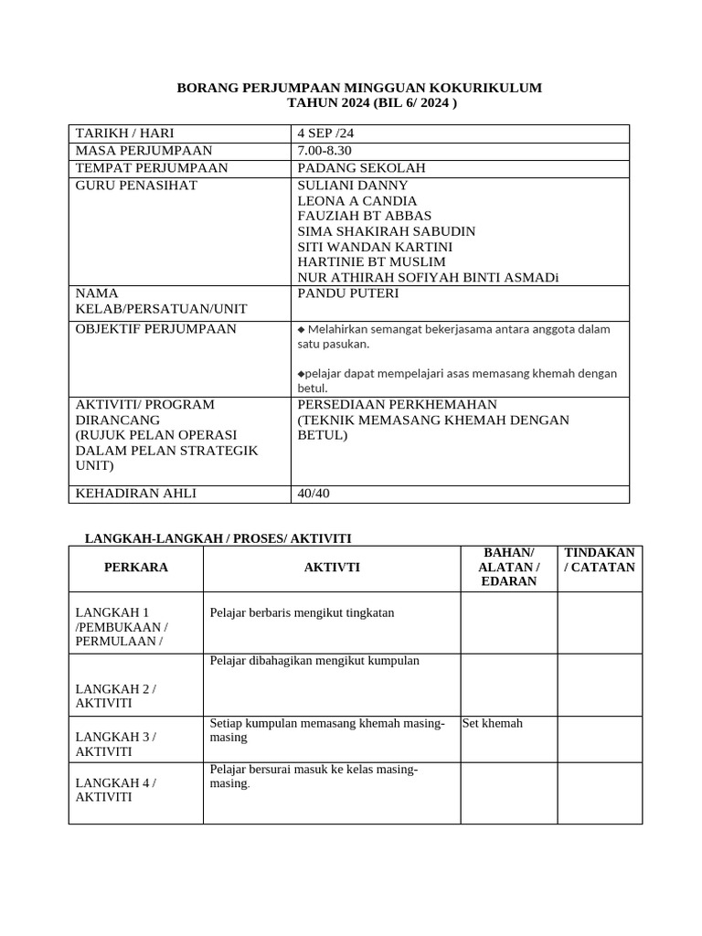 Perjumpaan 6 | PDF