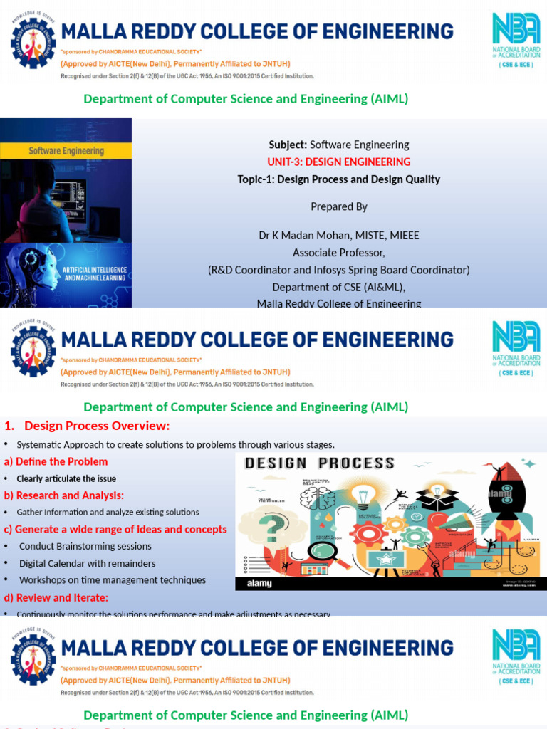 UNIT-3-Topic1 Design Process and Design Quality | PDF | Usability | Computer Science