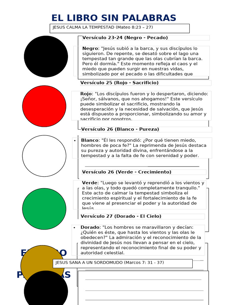 El Libro Sin Palabras Tarea Mario Tineo Pdf Jesús